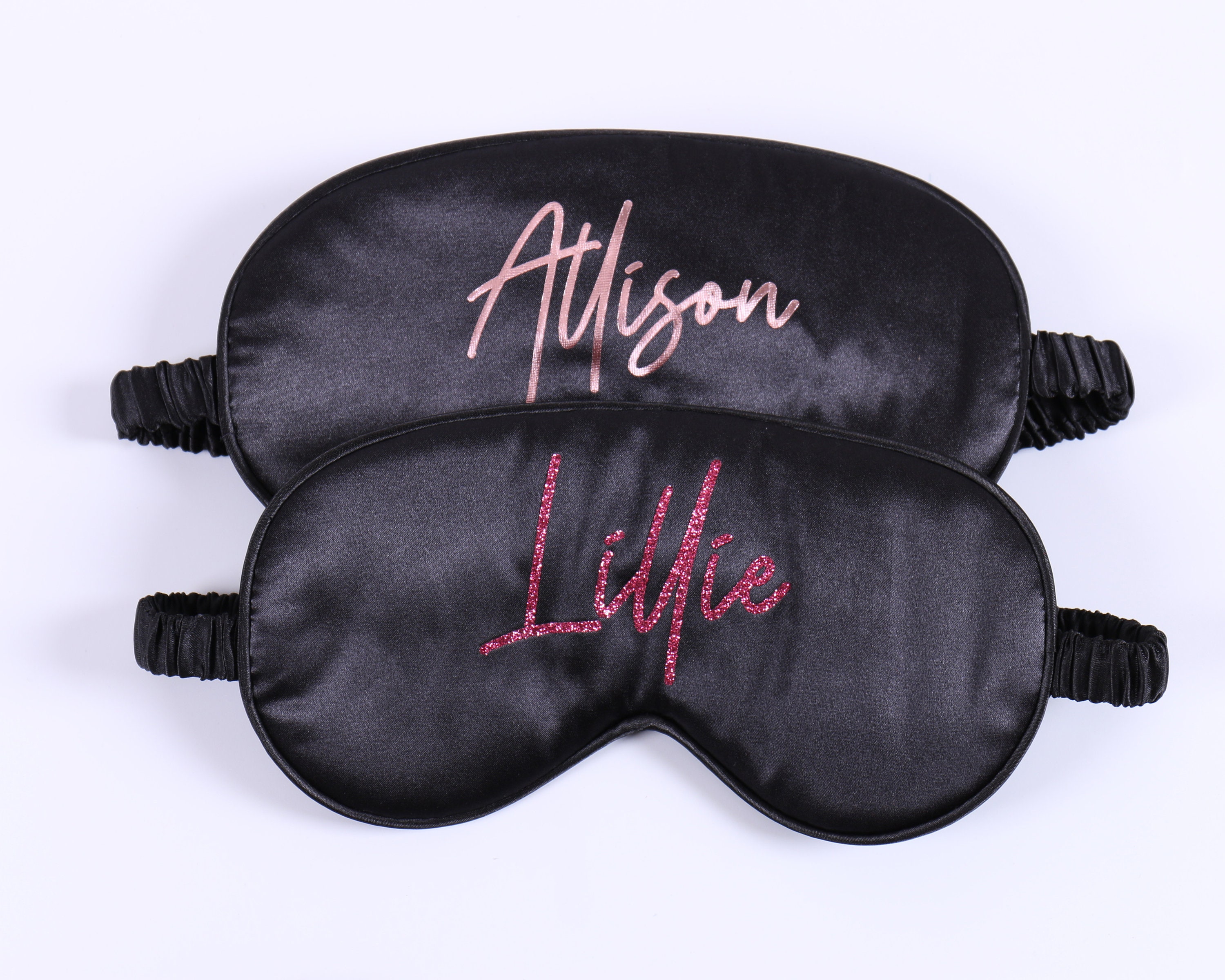 Personalized Name Satin Sleep Mask - Anniversary Wife Husband Gift ...