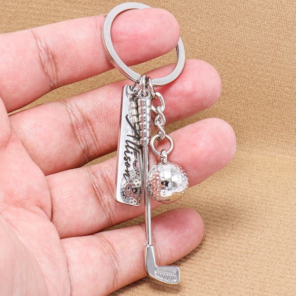Golf Keychain - Etsy