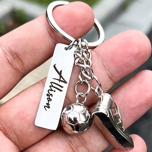 Personalized Soccer Keychain for Boys Men Women Boys Girls Gifts ...