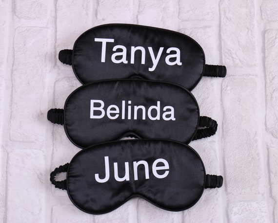 Personalized Name Satin Sleep Mask Anniversary Wife Husband | Etsy