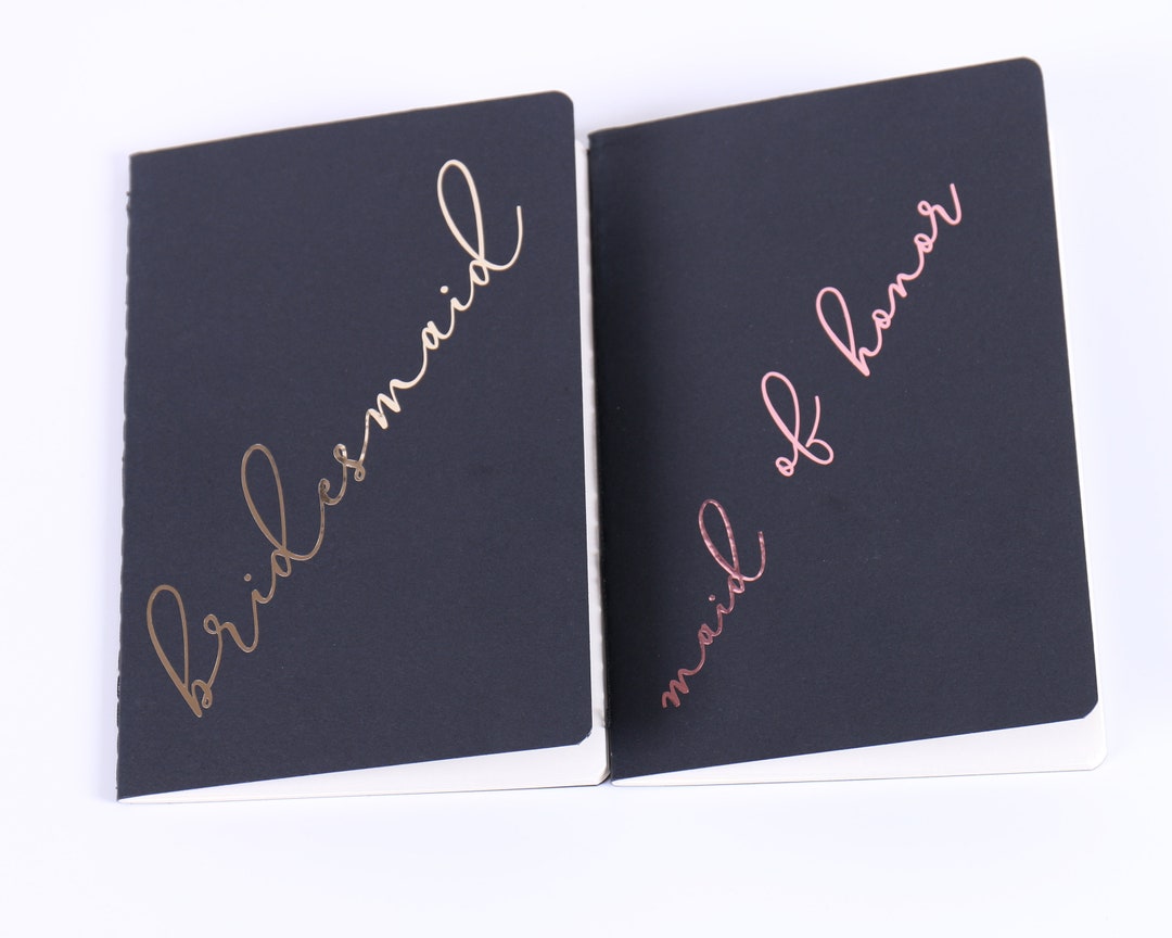 Personalized A5 Black Notebook Journal Blank Pages Gold Foil Name ...