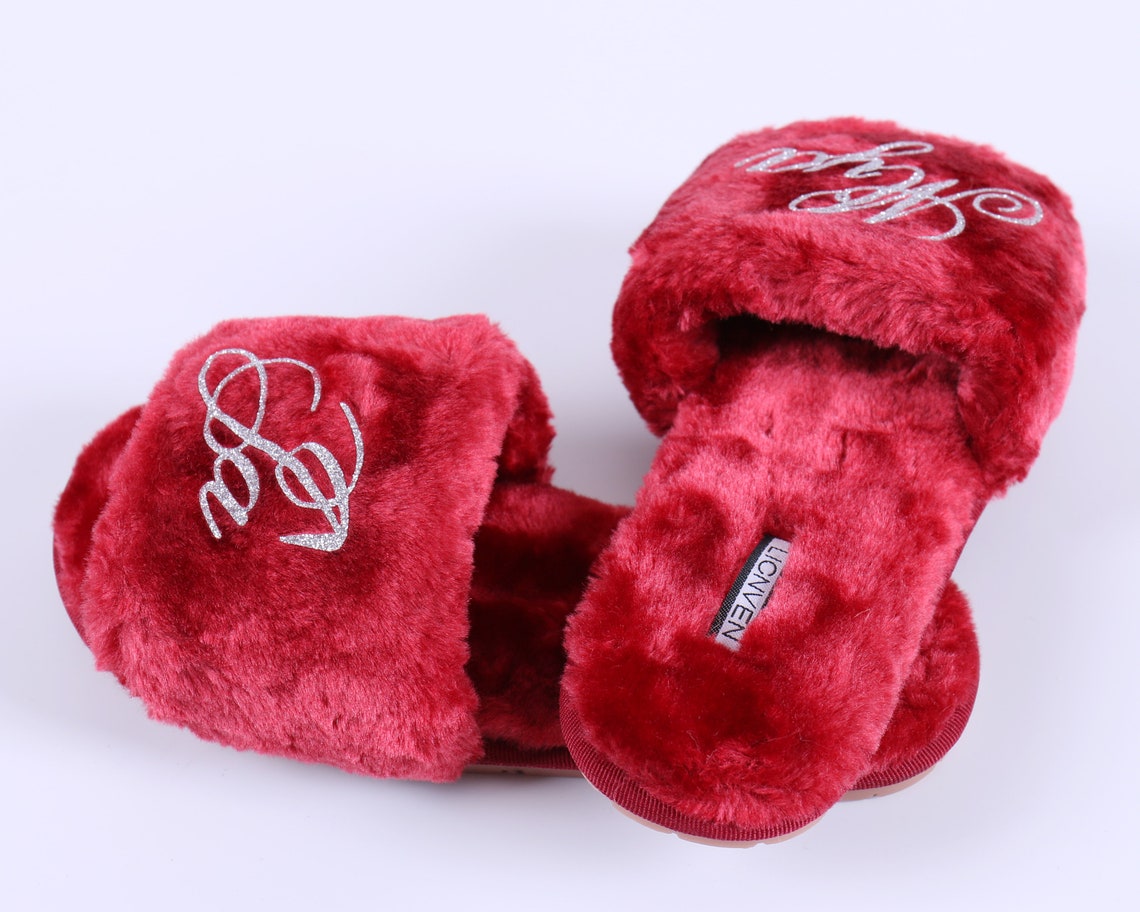Personalized Home Fluffy Slipper Super Warm and Cozy | Etsy