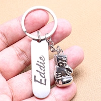 Boxing Glove Keychain in Pewter, Muai Thai, Sports Athlete Accessorie ...