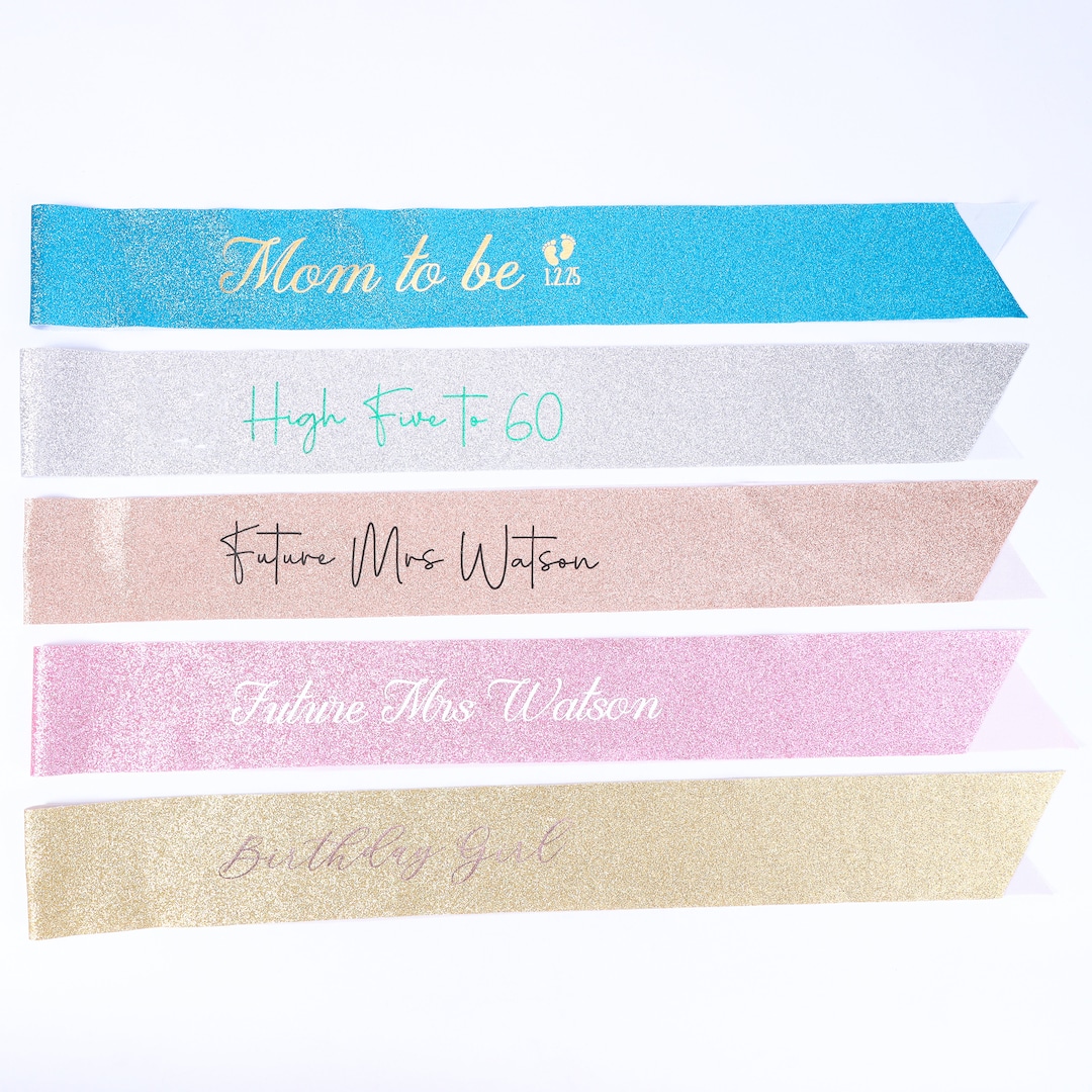 Personalized Satin Sash Your Customized Text Wedding Graduation ...