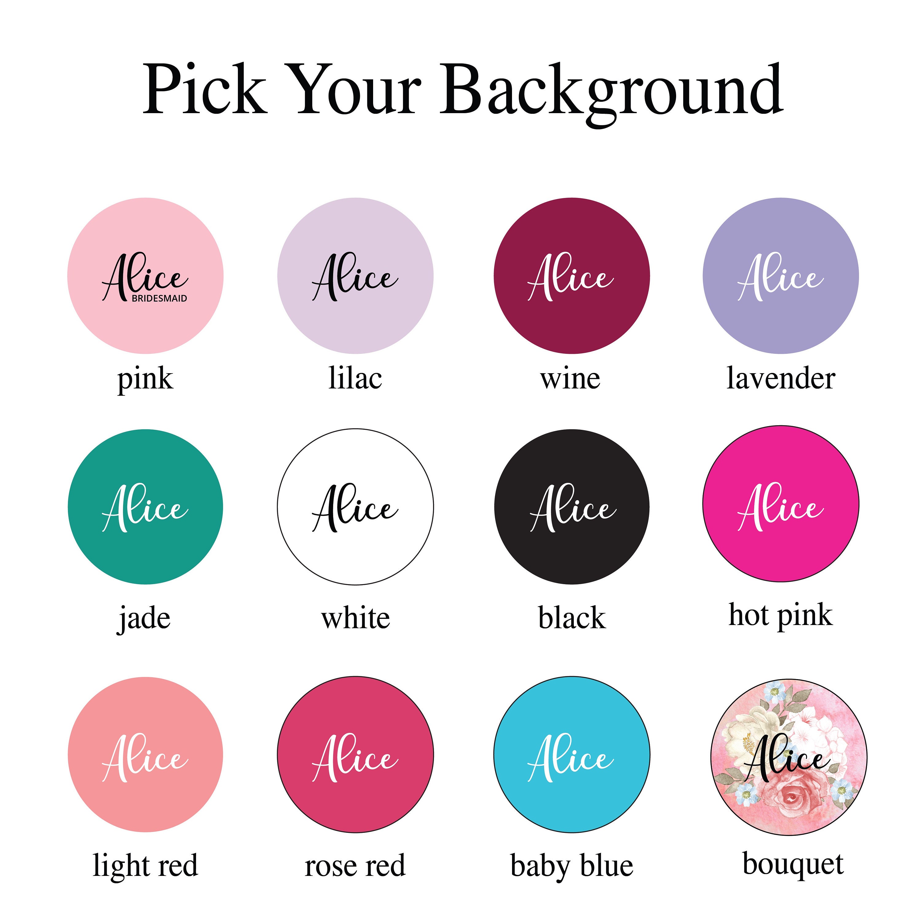 Personalized One-sided Compact Mirror Your Custom Text Floral - Etsy