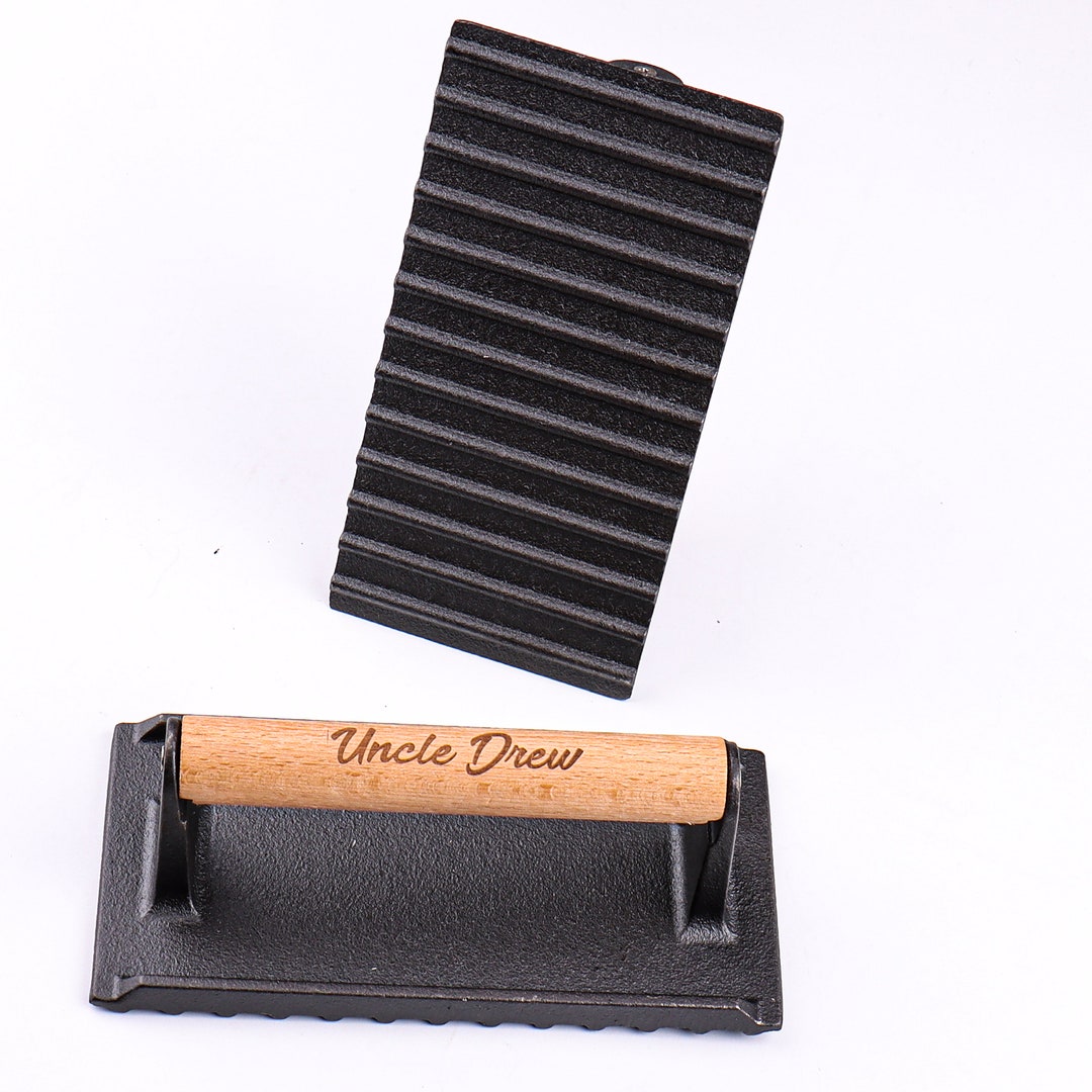 Personalized Burger Press, Heavy-duty Cast Iron Smash Meat Steak With ...