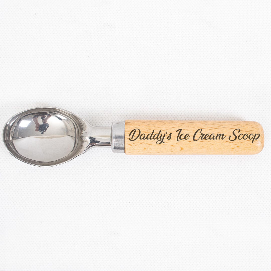 Personalized Heavy Duty Ice Cream Scoop, Grade Scooper for Perfect ...
