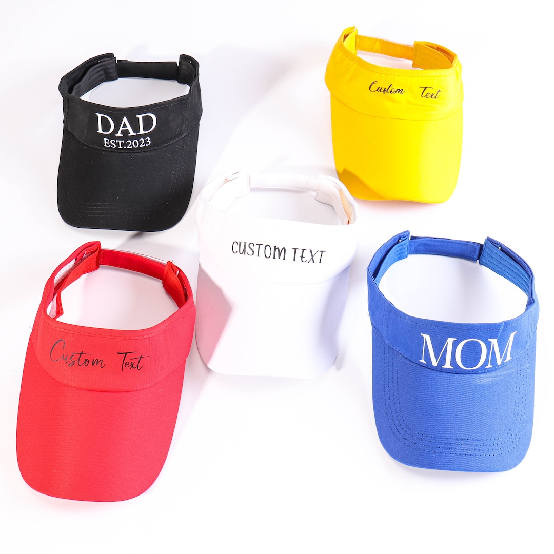 Customized Visor Sun Hat Mother's Day Gift Your Logo Golf Beach Outfit ...