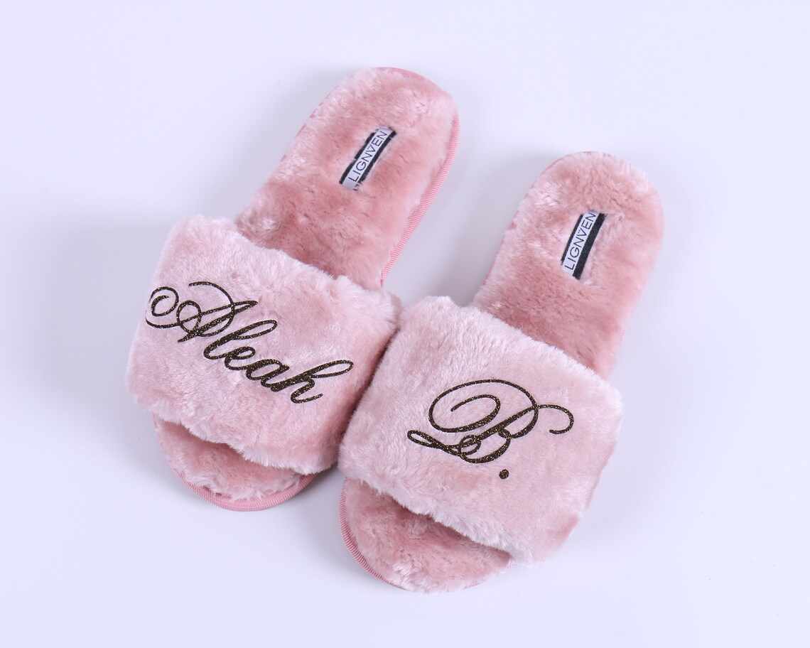 Personalized Home Fluffy Slipper Super Warm and Cozy | Etsy