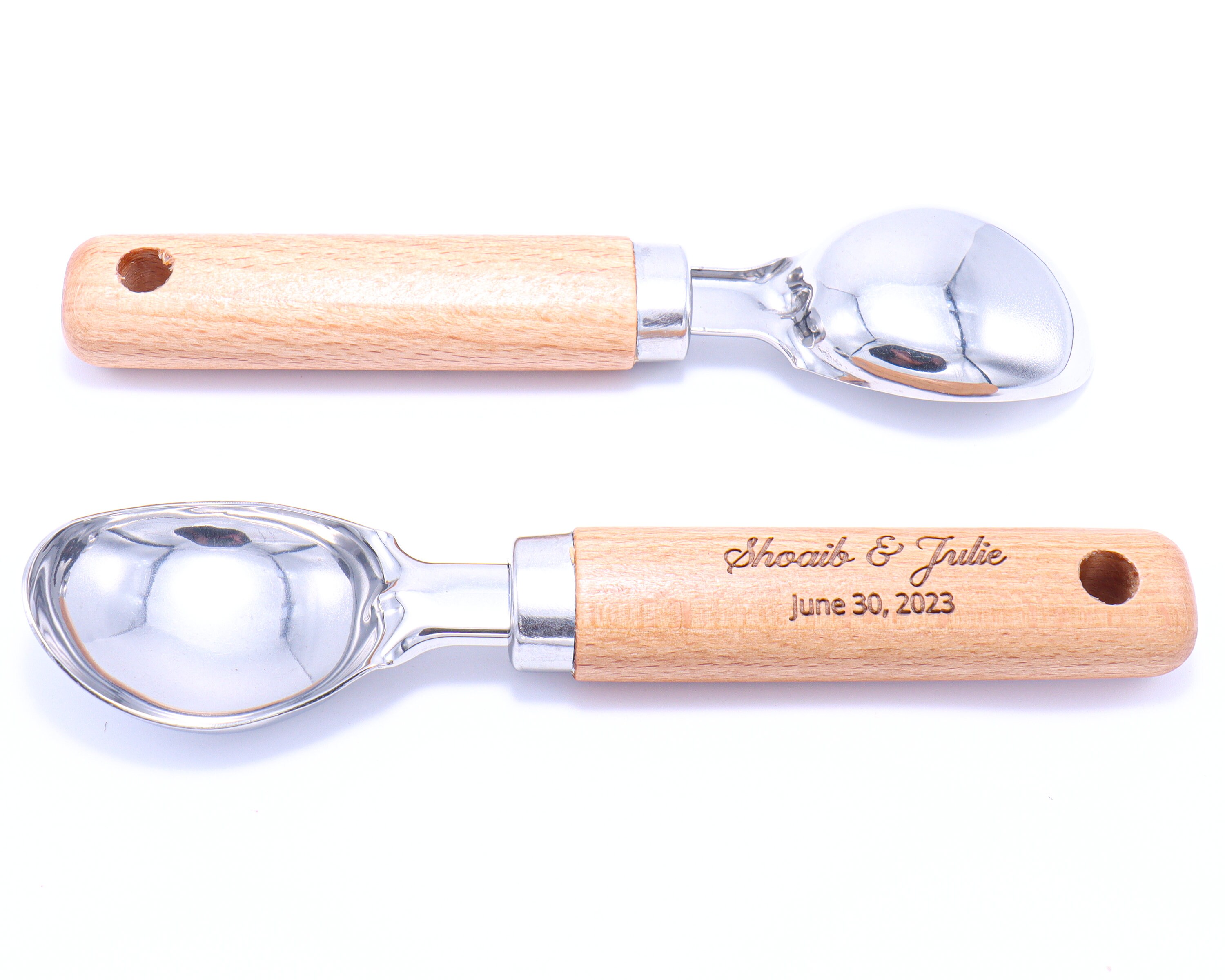 Customized Ice Cream Scooper Birthday Party Spoon Wedding Favors Baby ...