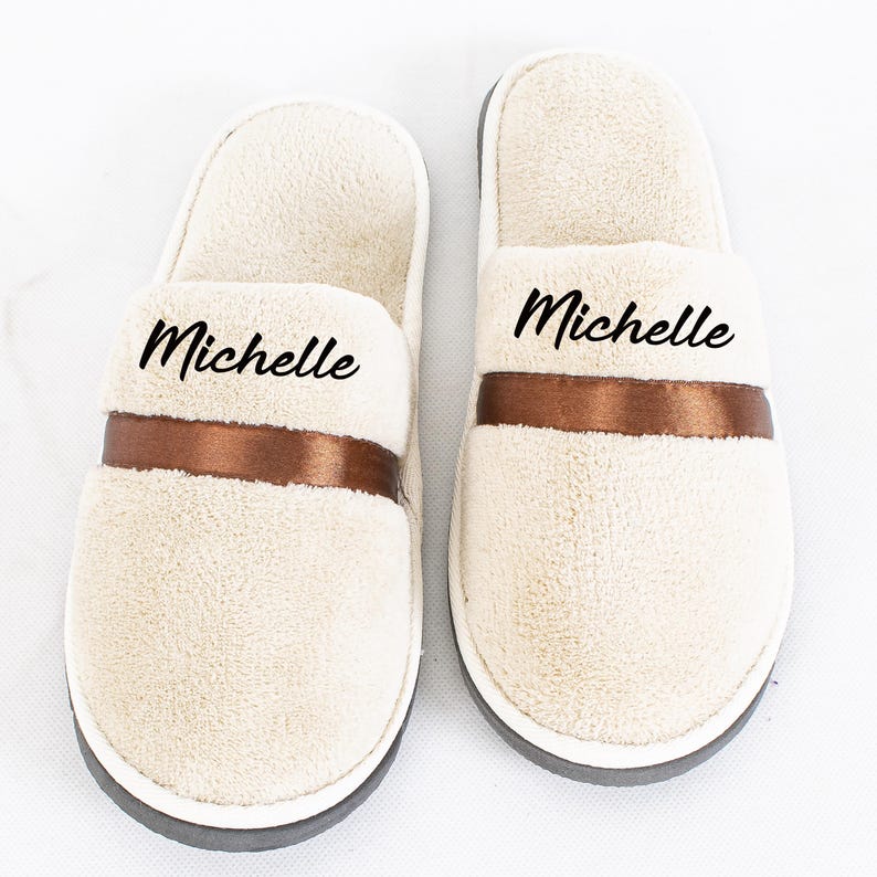 Personalized Slippers for Women, Spa Hotel House Slippers for Shoeless ...