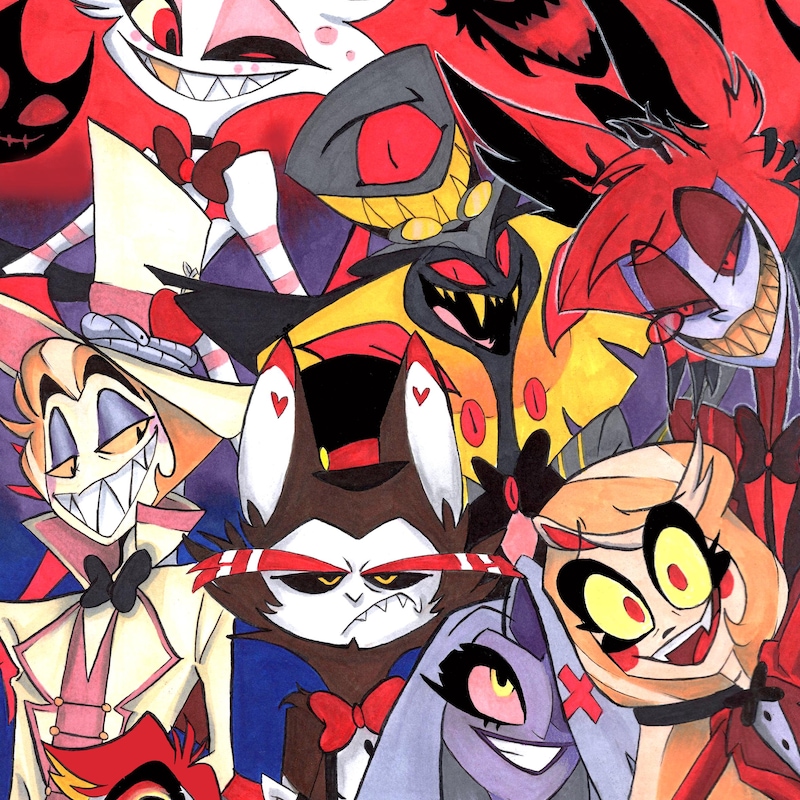 Hazbin Hotel Christmas Poster - Etsy