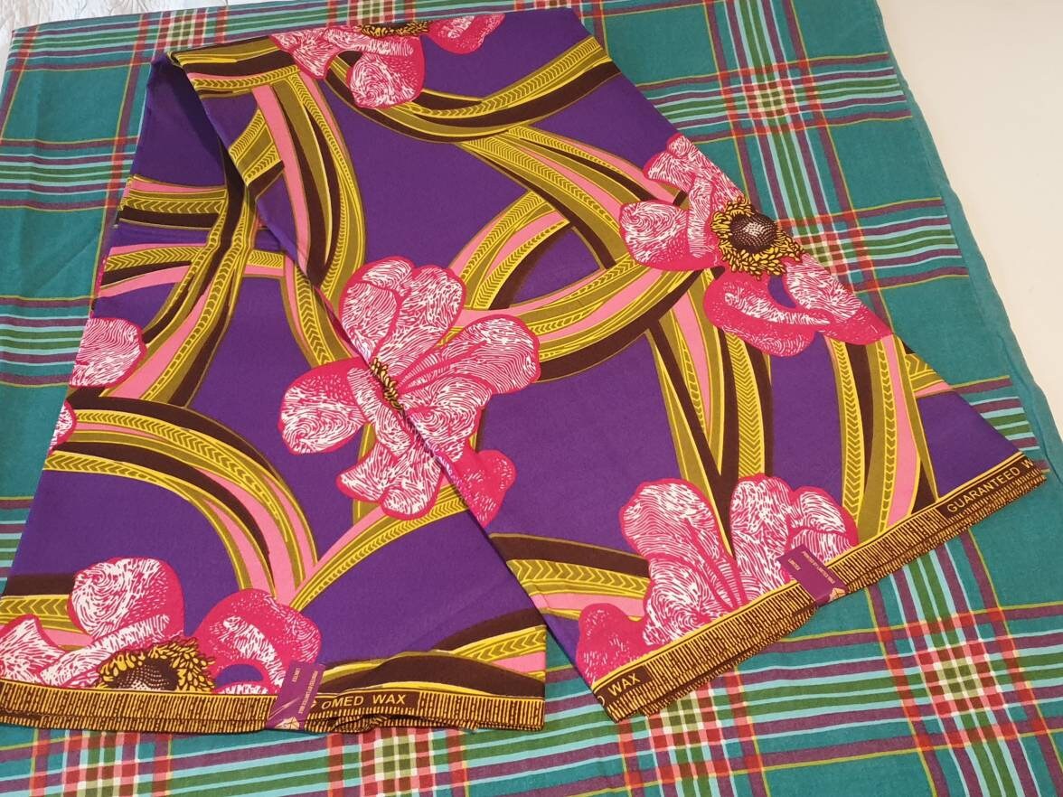 African Print Flower and Leaf Patterns African Ankara Print - Etsy