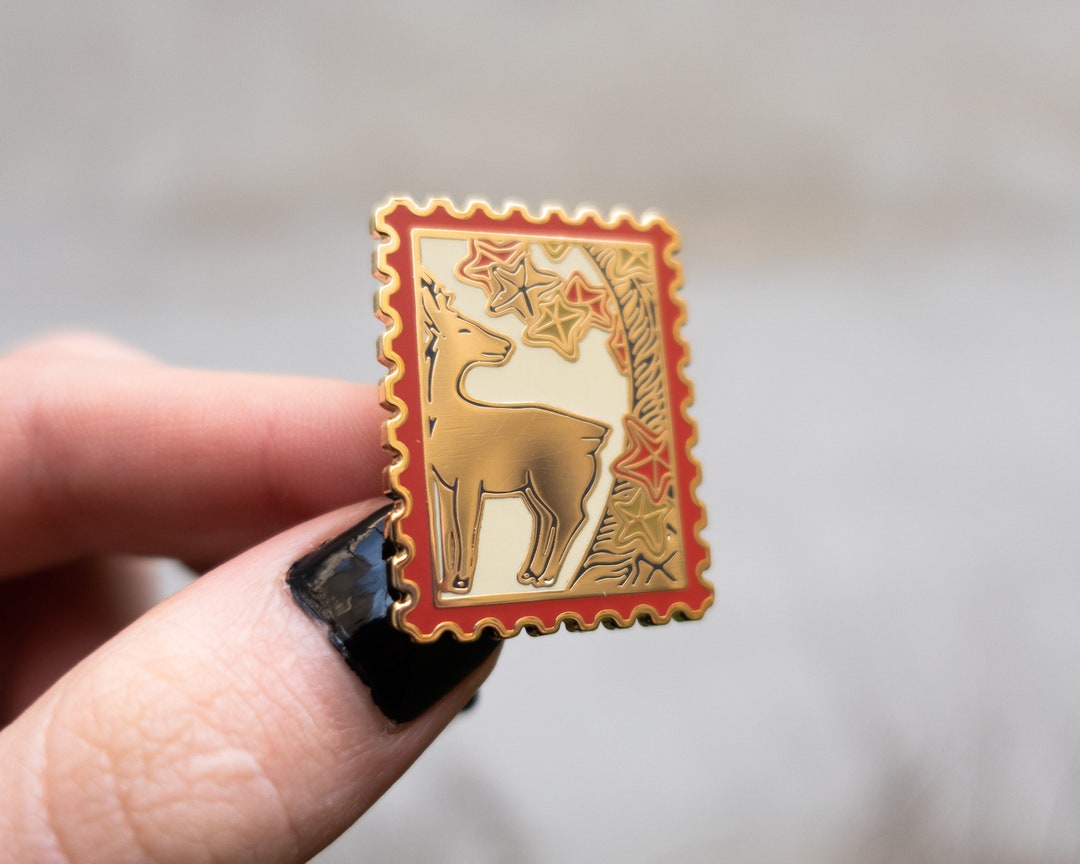 Japanese Hanafuda Stamp Enamel Pin – Nara Dear - Etsy