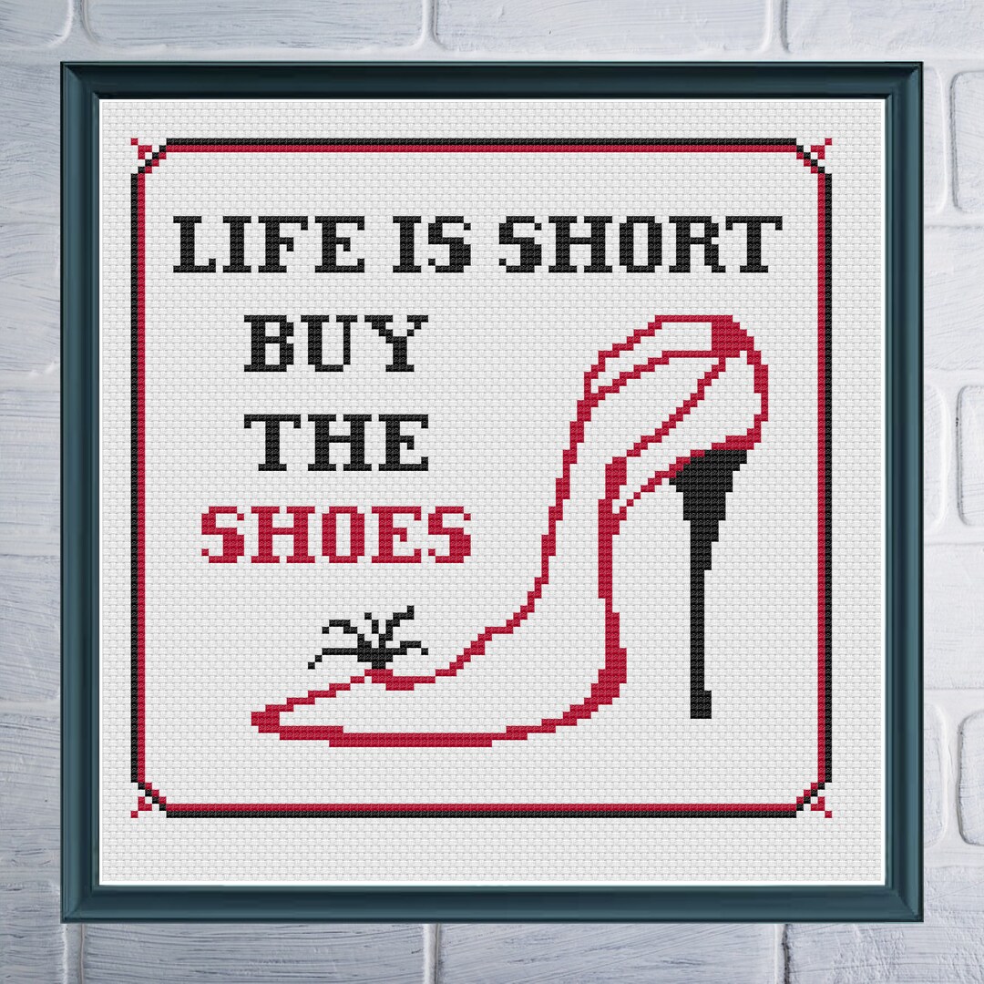 Shoes Galore Cross Stitch Pattern, Pdf Instant Download - Etsy