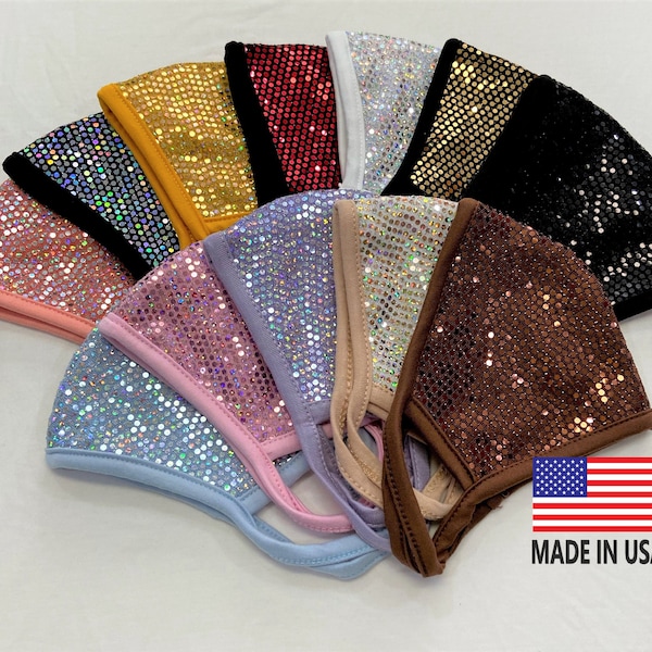Pink Bling Face Mask - Etsy