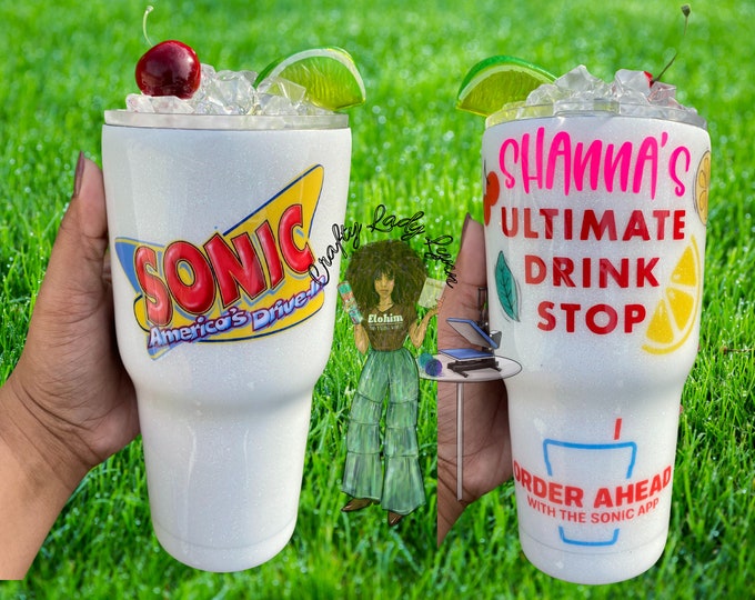 Sonic Cup Sticker - Etsy