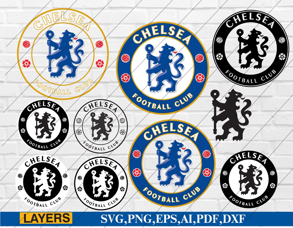 Chelsea FC Football Logo Design Silhouette Team Soccer | Etsy