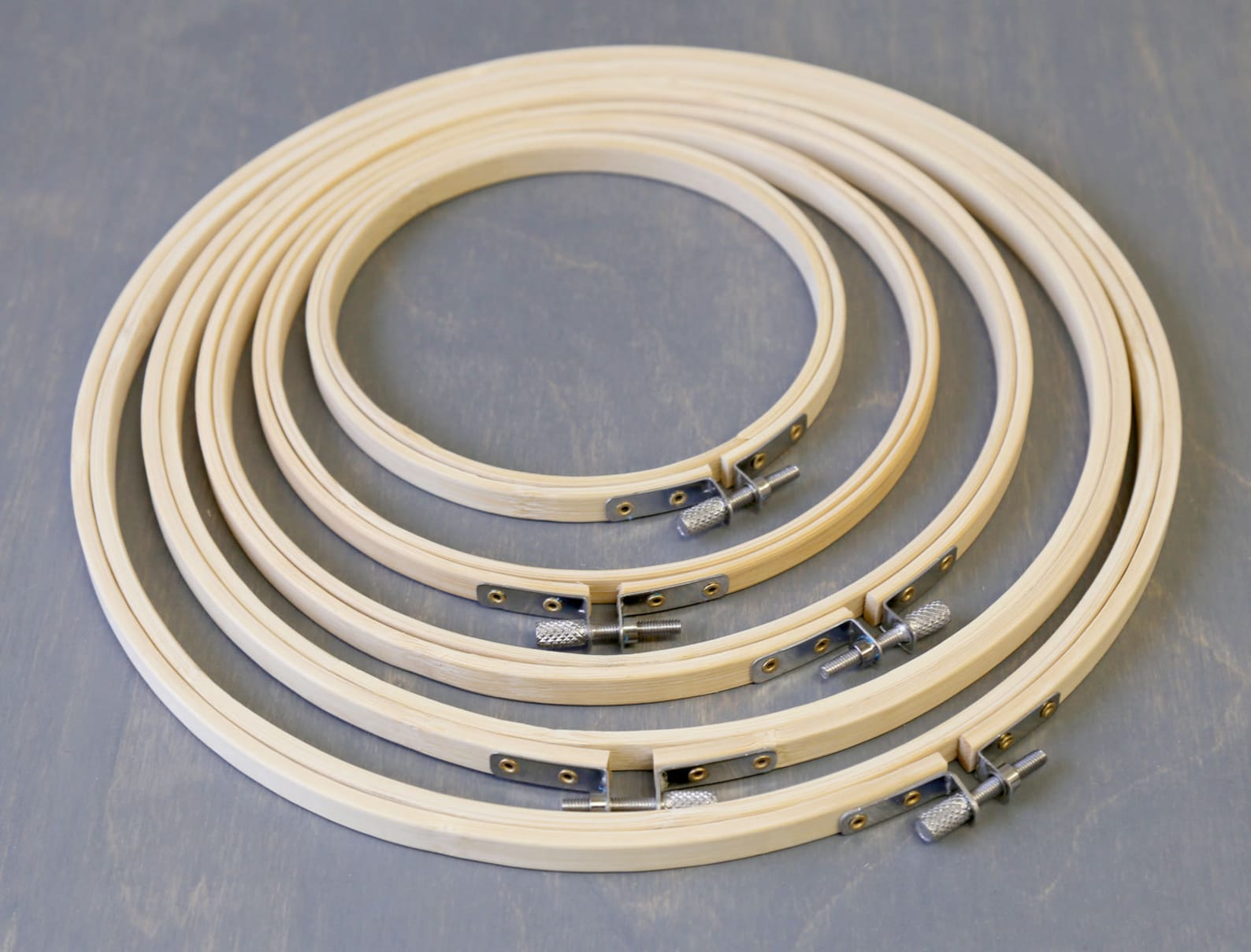 Bamboo Wooden Embroidery Kit Ring Cross Stitch Hoop | Wood Round Cross ...