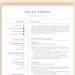 Clean Simple Resume, Professional Resume Template for MS Word, 2 Pages ...