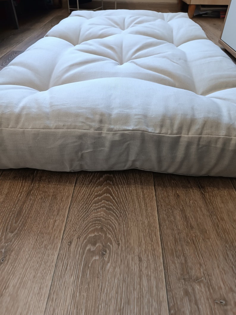 Shiki Futon 4”, Organic Hemp Fiber Filler, Futon, Hand Made, Gift for ...