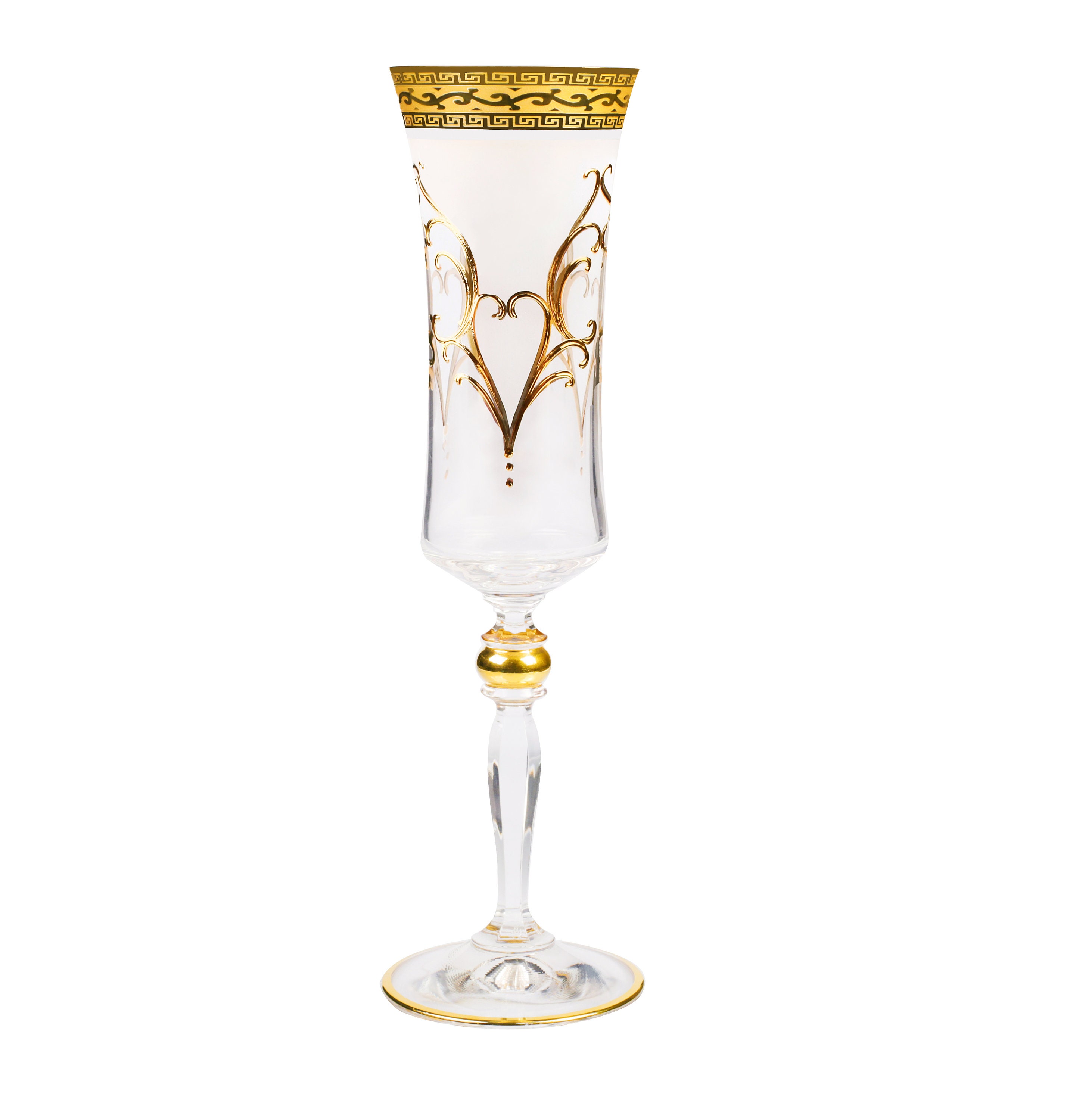 Crystal Champagne Glasses Grace Collection 6pcs 180ml - Etsy