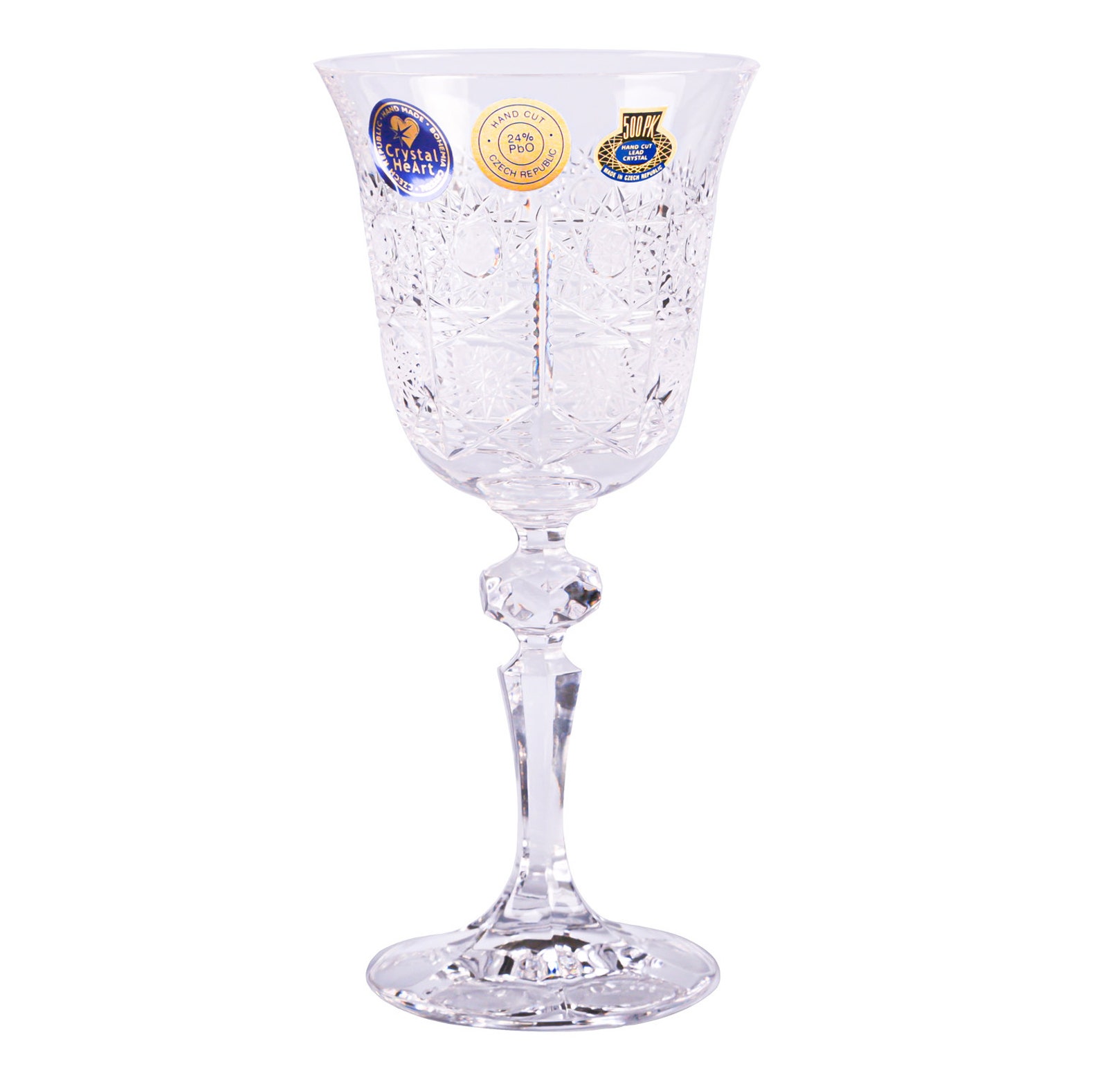 Bohemia Crystal Wine Glasses 6pcs 170ml. Crystal Pure Glasses Set. Wine ...