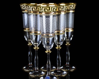 Crystal Champagne Glasses Timeless Collection 180ml 6pcs | Etsy