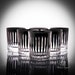Crystal Whiskey Glasses Line Design Black Colour - Etsy