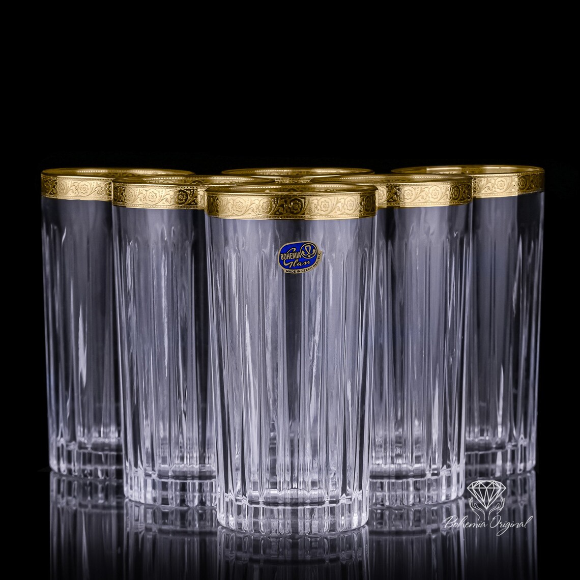 Handmade Crystal Water Glasses Timeless Collection - Etsy