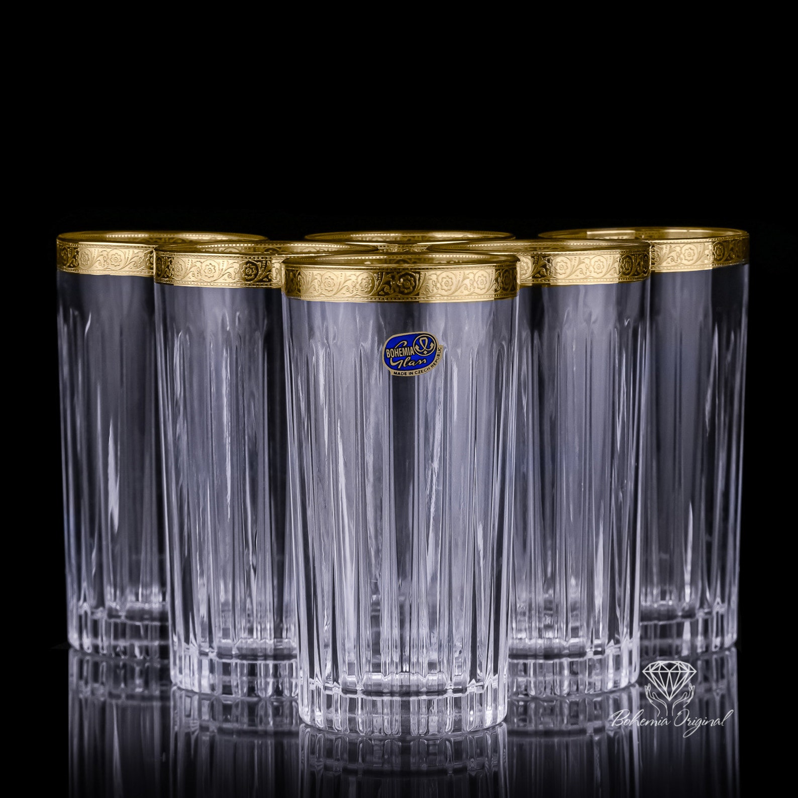 Handmade Crystal Water Glasses Timeless Collection - Etsy