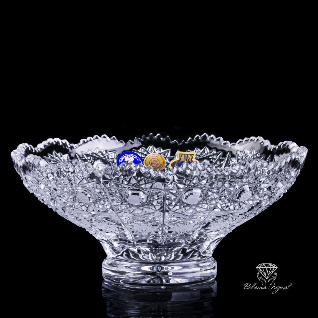 Elegant Bohemia Crystal Bowl L 155MM - Etsy