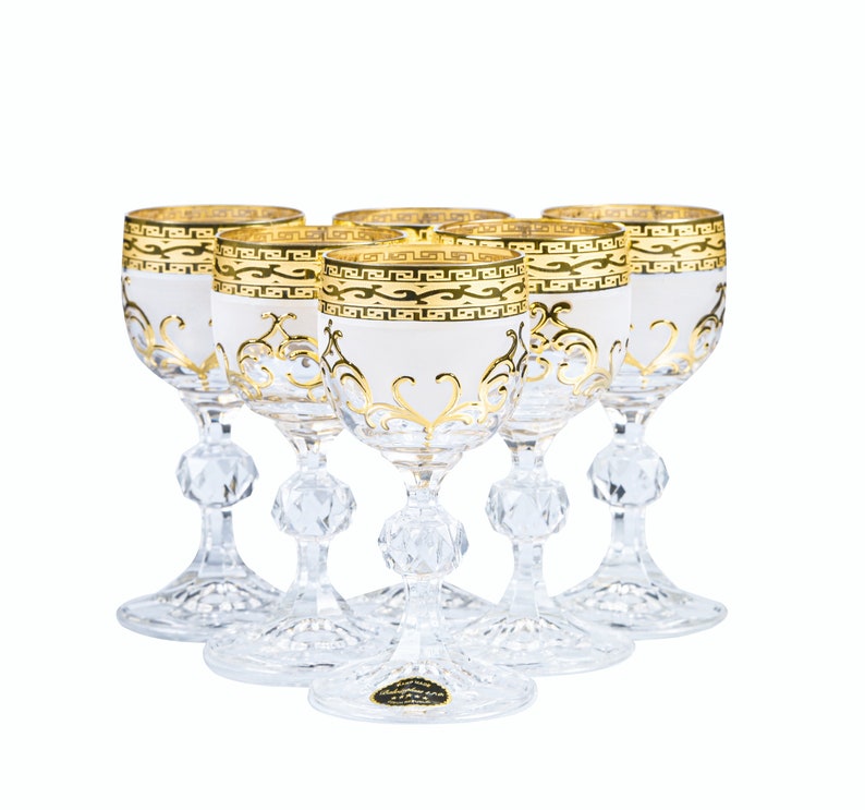 Bohemia Crystal Vodka Glasses 50ml - Etsy