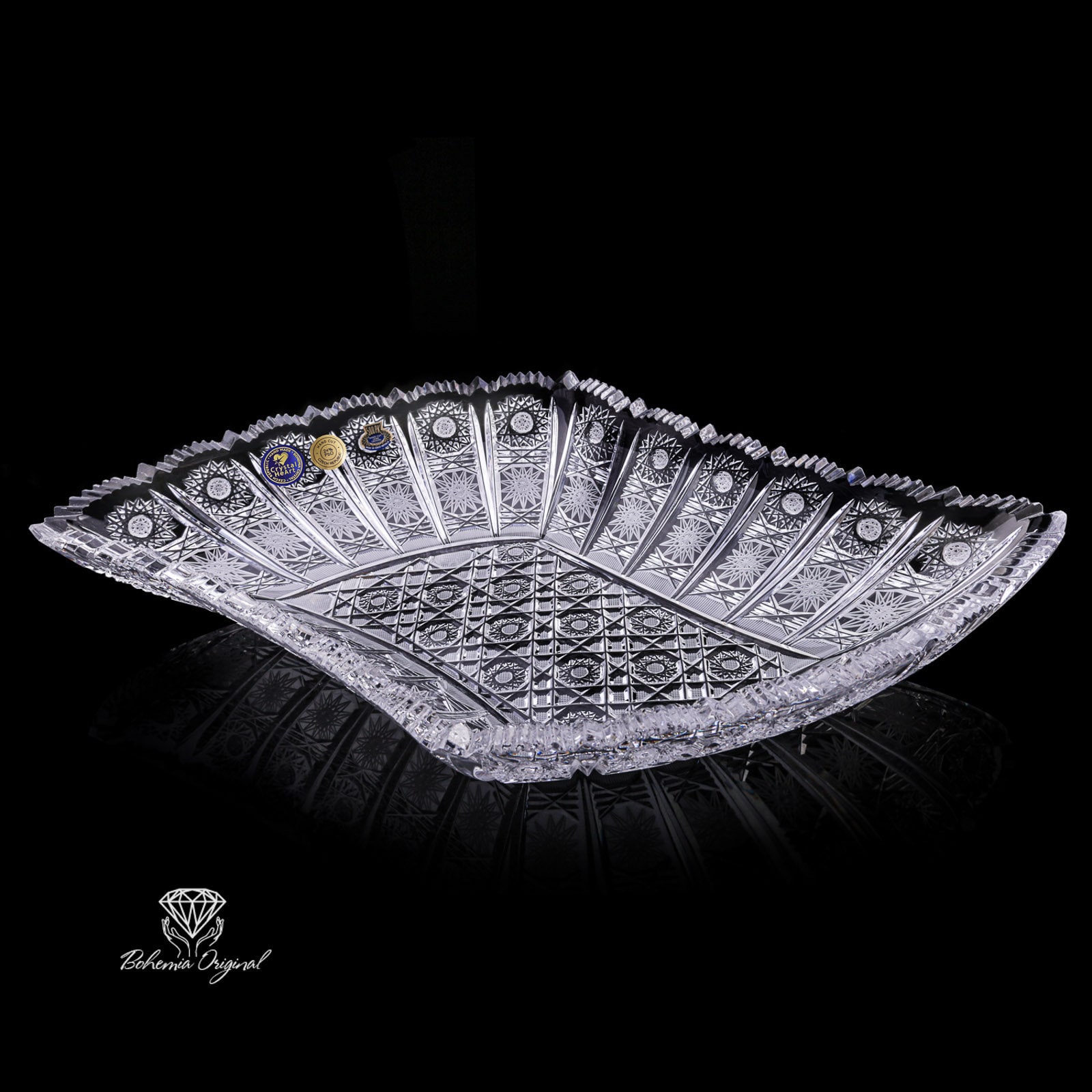 Classic Handcut Bohemia Crystal Plate - Etsy