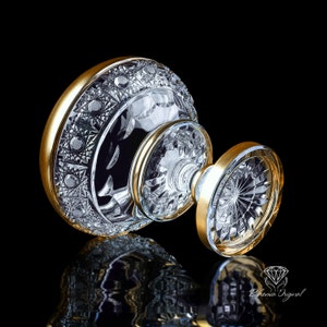 Classic Gold Crystal Bowl on Stand - Etsy