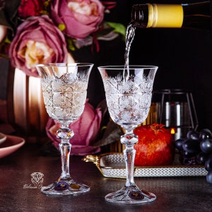 Traditional Handcut Crystal Liquor Glasses 130ml - Etsy