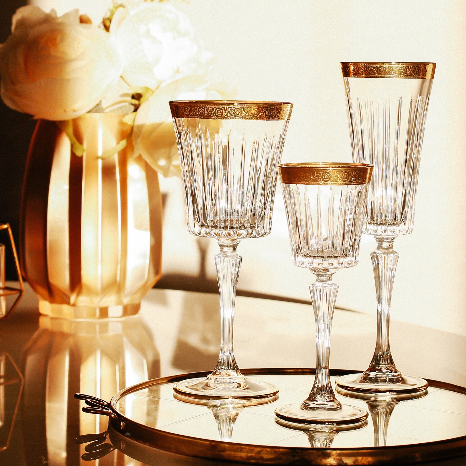 Crystal Wine Glasses Timeless Collection 220ml 6pcs | Etsy