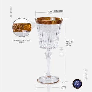 Crystal Wine Glasses Timeless Collection 220ml 6pcs - Etsy