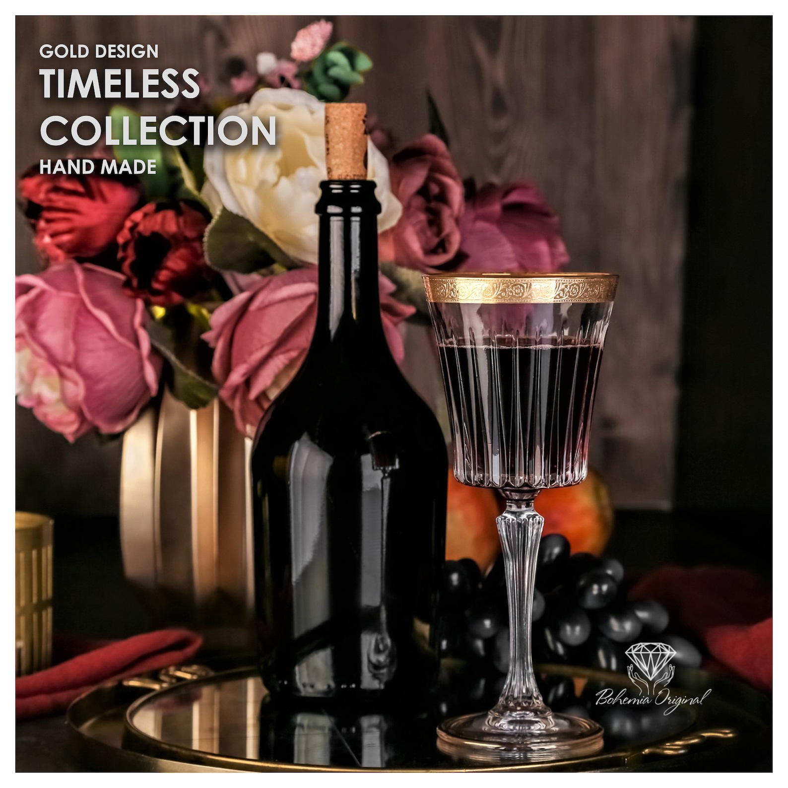 Crystal Wine Glasses Timeless Collection 220ml 6pcs - Etsy