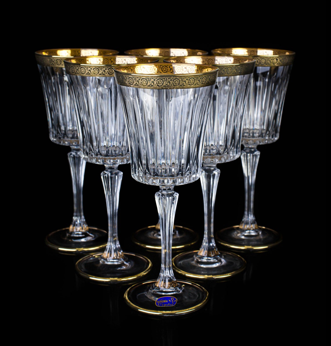 Crystal Wine Glasses Timeless Collection 220ml 6pcs | Etsy