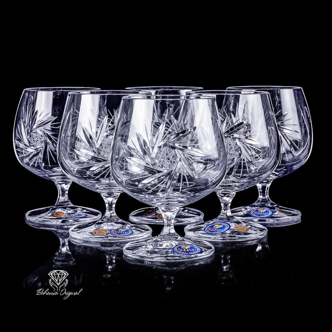 Luxury Crystal Brandy Glasses Windmill Design 250ml - Etsy