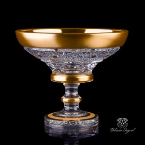 Gold Classic Crystal Bowl on Stand - Etsy