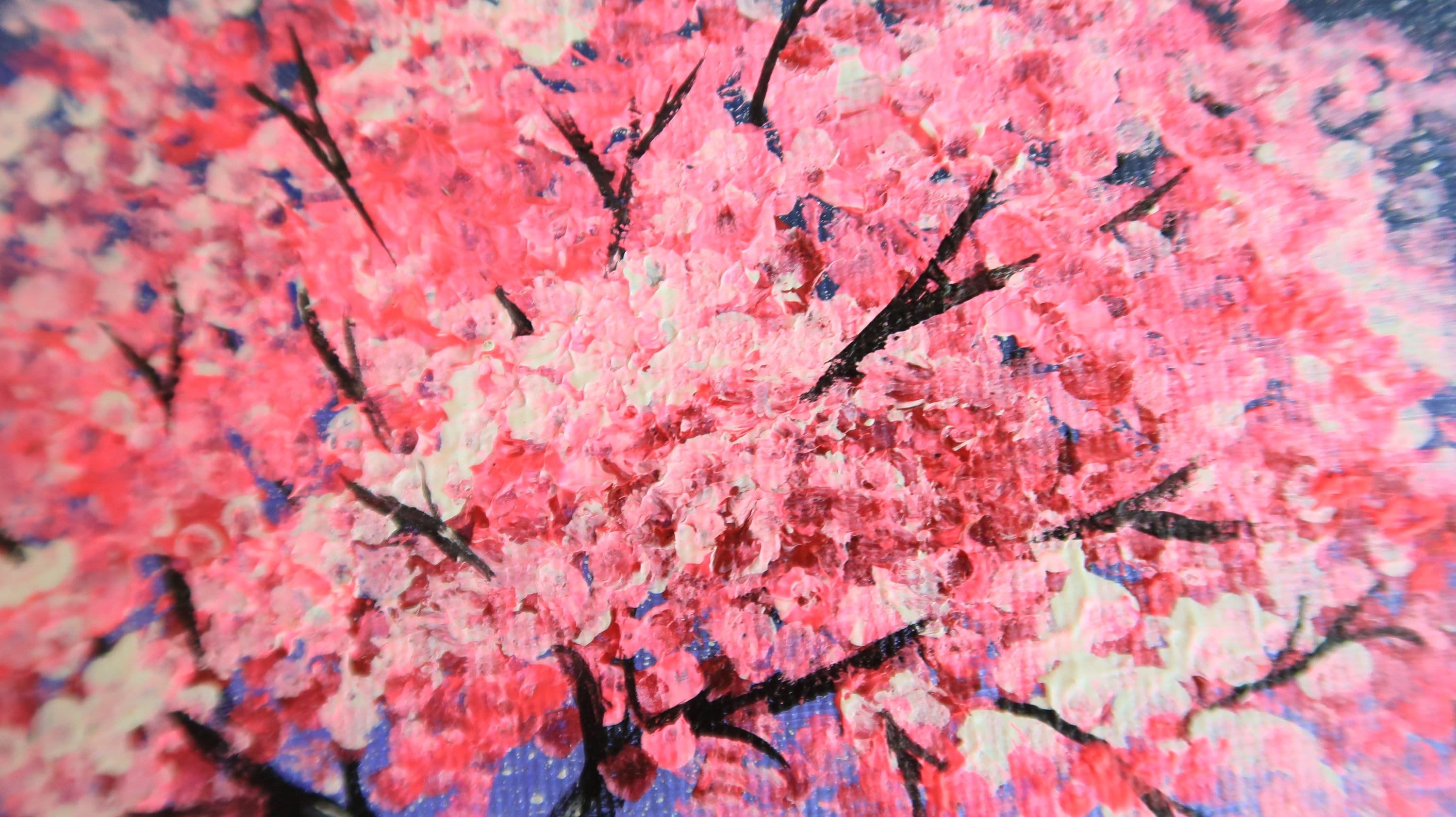 Tree of Life Square Picture Painting Original Artwork Blossom | Etsy