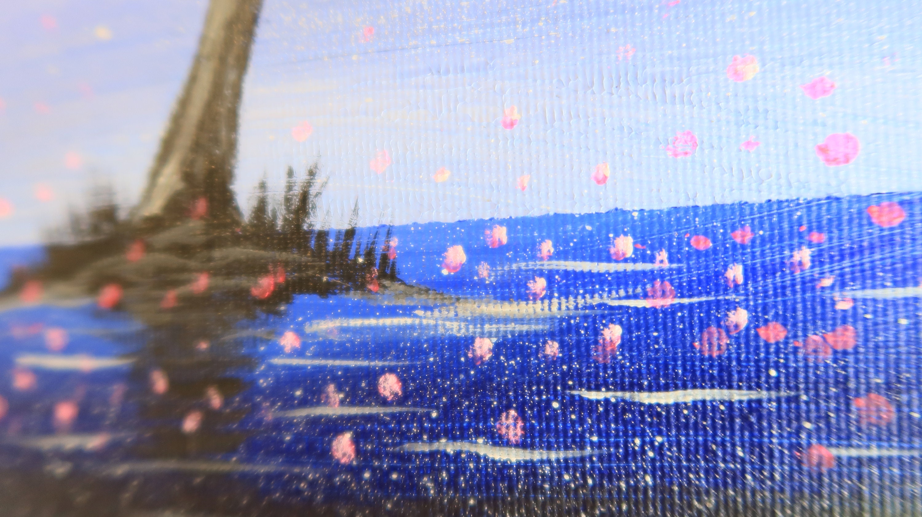 Tree of Life Square Picture Painting Original Artwork Blossom | Etsy