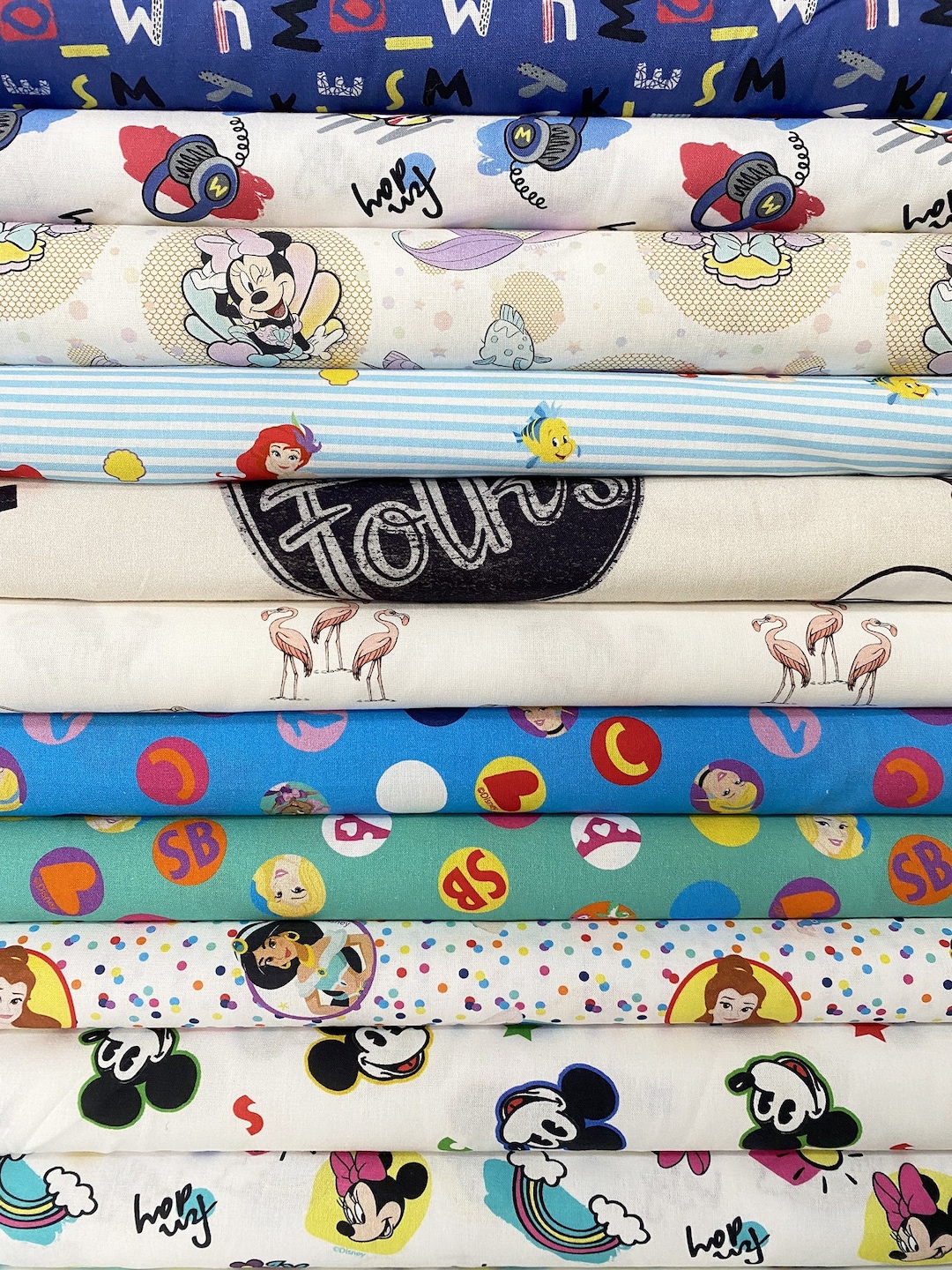 Disney Fabrics in 100% Cotton Various Patterns - Etsy