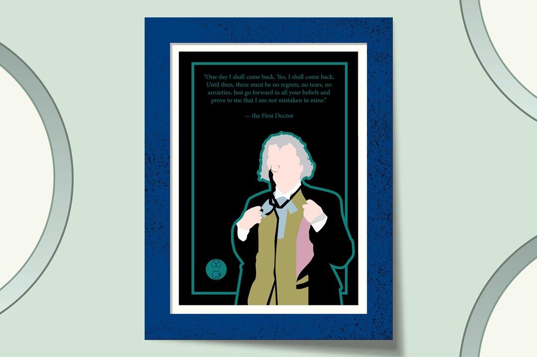 The FIRST DOCTOR william Hartnell Print A3/A4 Wall Art Typography ...