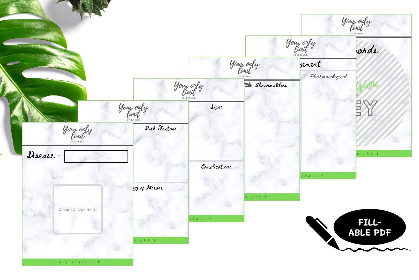 Medsurg Clinical Note Taking Study Templates Digital Printable Fill ...