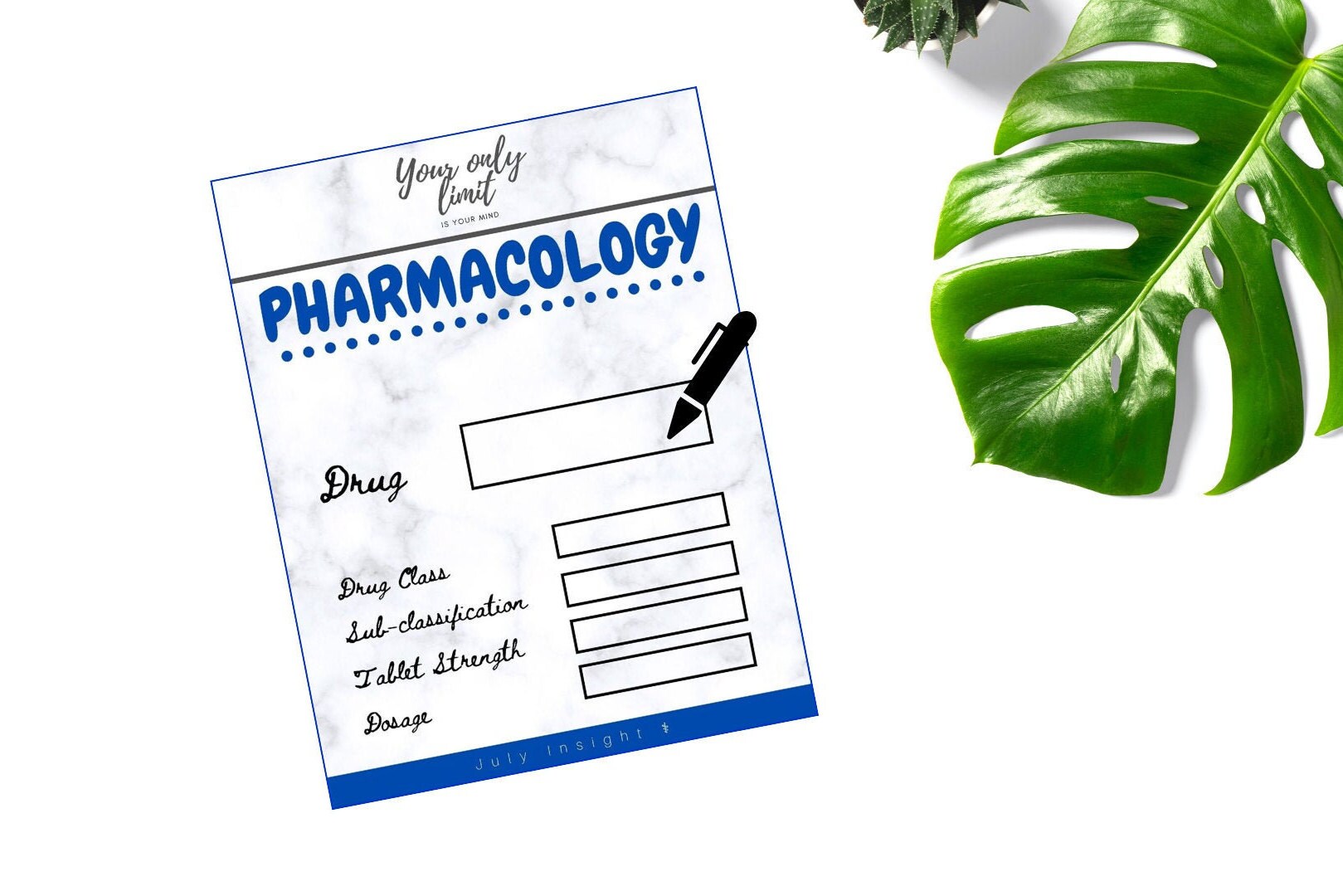 Pharmacology Note Taking Study Templates Digital Fill-able PDF ...