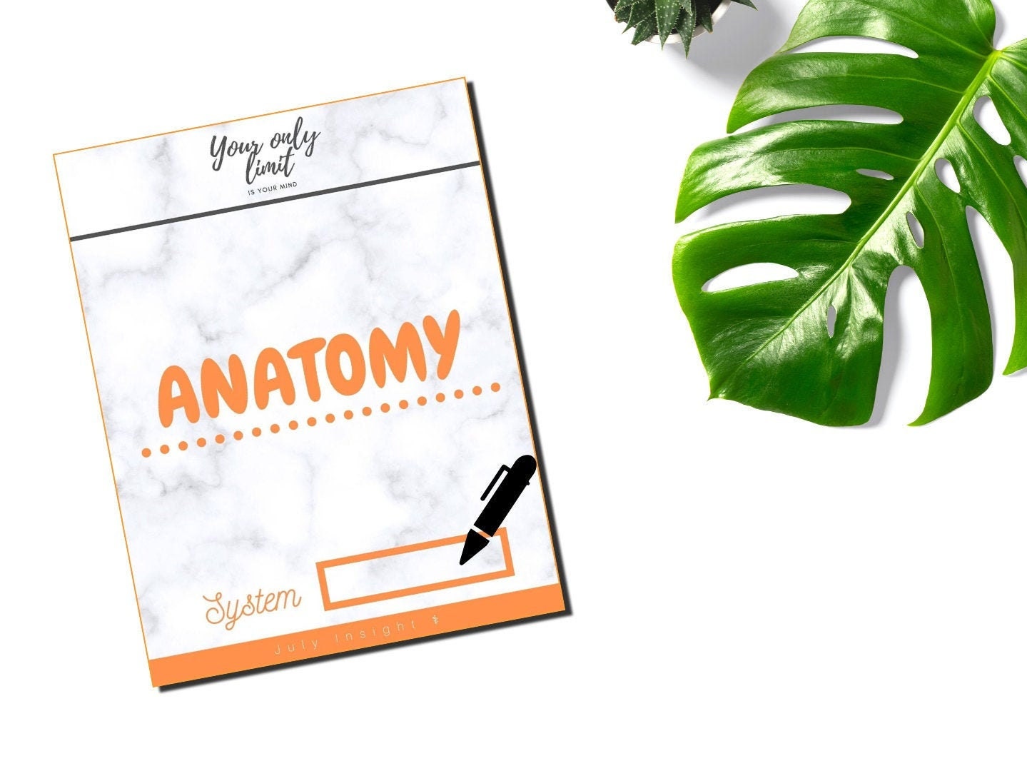 Anatomy Mind Maps Digital Fill-able PDF Printable Note Taking Study ...