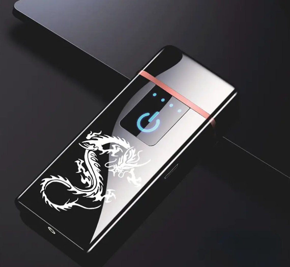 Dragon USB Rechargeable Lighter, Windproof Flameless Electronic Lighter ...